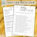 Who Has the Baby Daddy Baby Shower Game Editable Celebrity Scratch off ...
