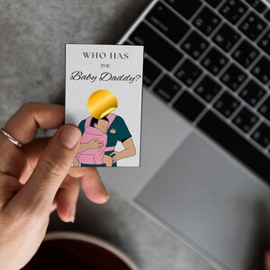 Who Has the Baby Daddy Baby Shower Game- Editable Celebrity Scratch off ...