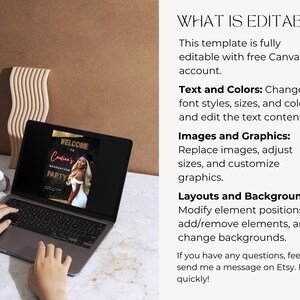 Cheetah Print Graduation Welcome Sign With Photo- Editable Leopard Gold ...