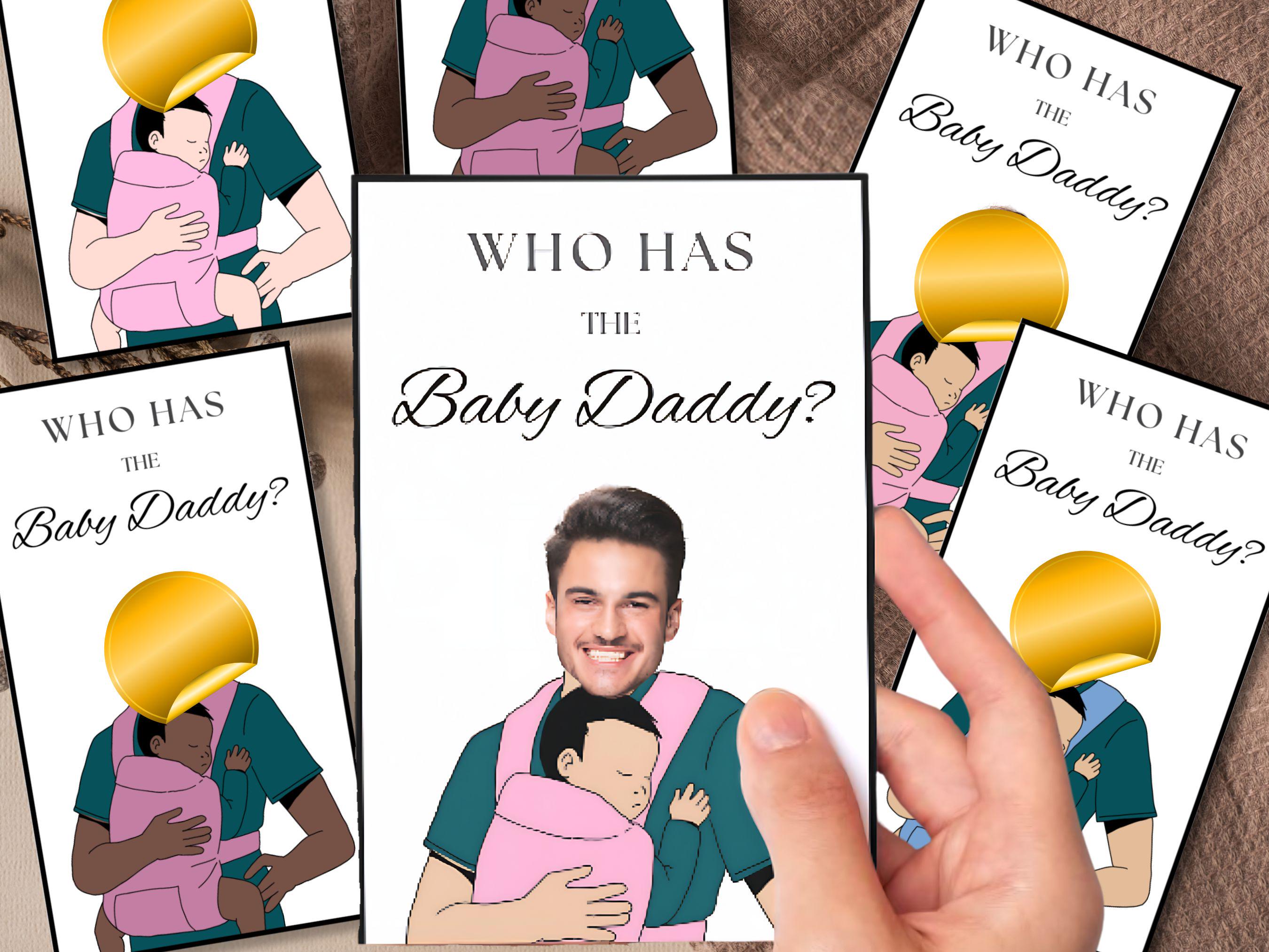 Who Has the Baby Daddy Baby Shower Game Editable Celebrity Scratch off ...