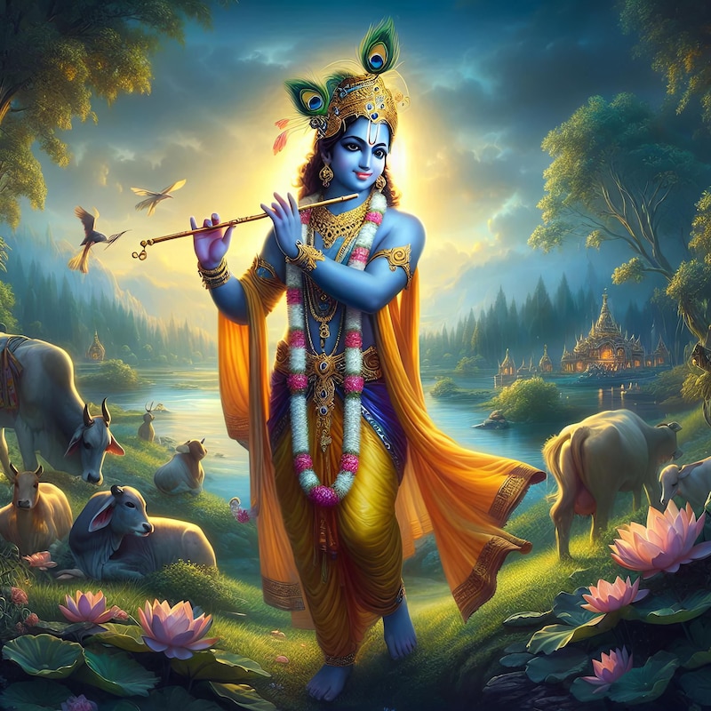 Buy Krishna Print Online In India - Etsy India