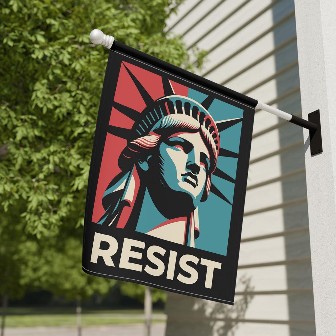 Resist Flag Anti Trump Garden Flag Feminist Flag Pro Choice House ...