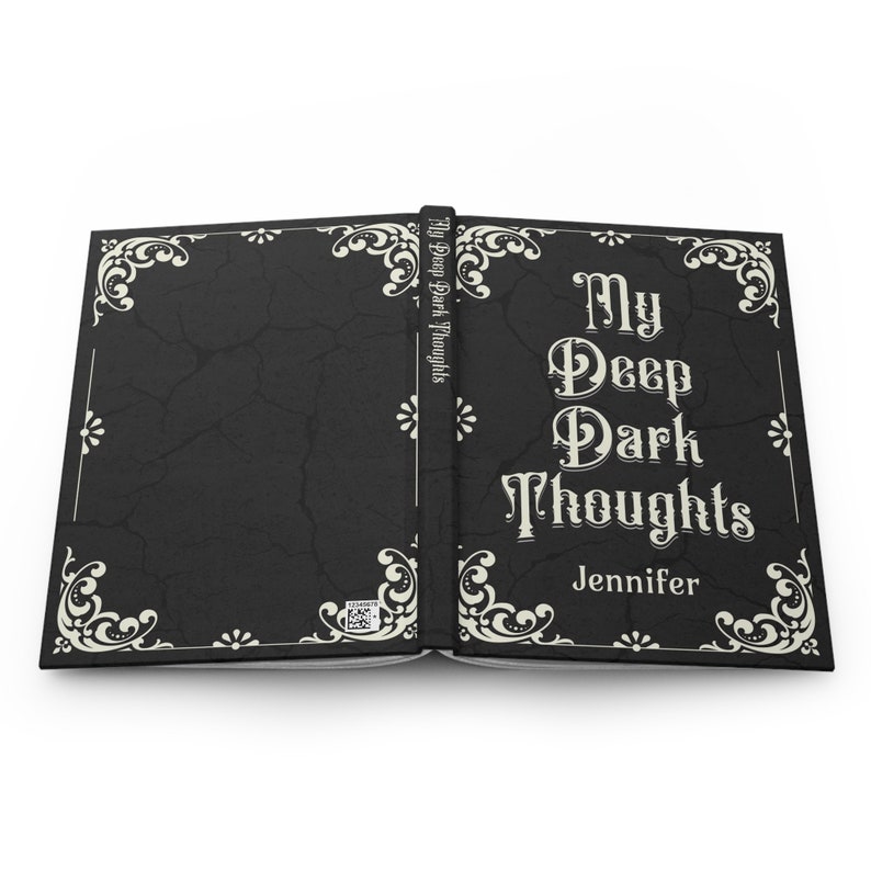 Personalized Journal Hardcover My Deep Dark Thoughts Custom - Etsy