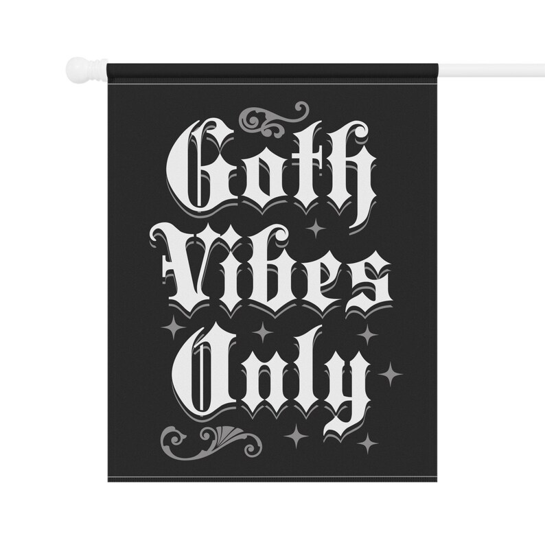 Witchy House Flag Goth Vibes Only Funny Halloween Garden Flag Gothic ...
