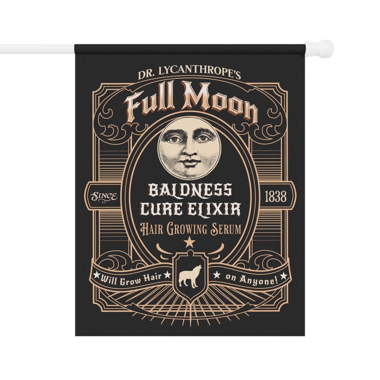 Funny Werewolf Halloween Flag Dr Lycanthrope Full Moon - Etsy