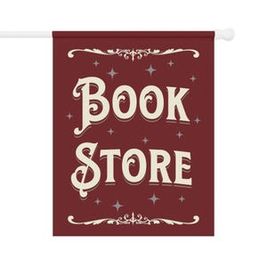 Book Store Flag Book Shop Sign Vintage Book Store Flag Decor Gothic ...