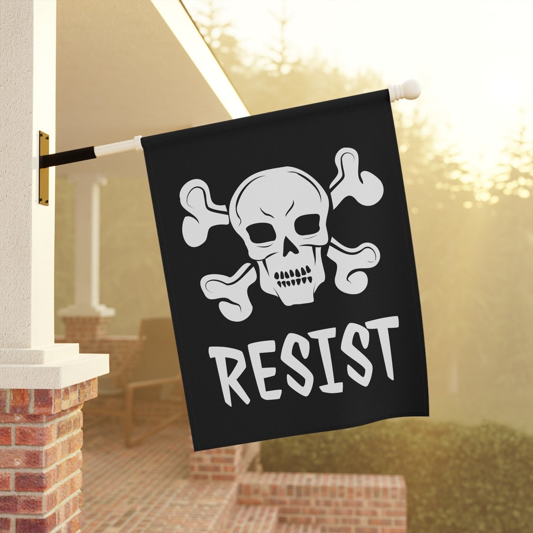 Pirate Flag Jolly Roger Halloween Garden Flag Resist House Banner ...