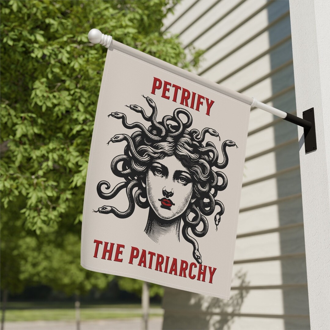 Feminist Flag Petrify the Patriarchy Medusa Garden Flag Pro Choice Flag ...