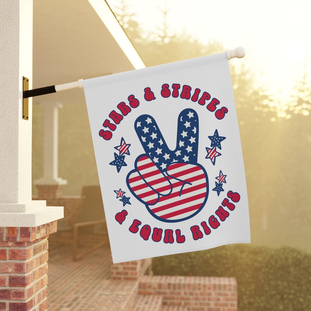 Feminist Flag Stars & Stripes and Equal Rights USA Flag LGBTQIA Flag ...