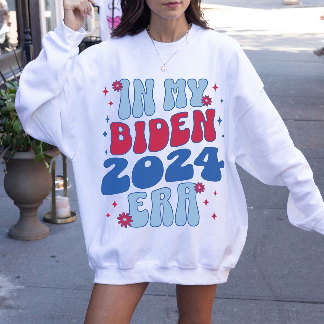 In My Biden Era Sweatshirt Cute Retro Aesthetic Hoodie Presidential ...