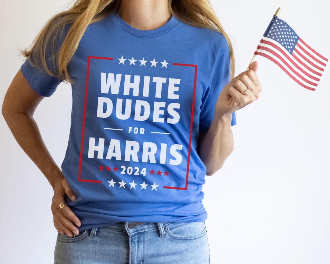 Kamala Harris 2024 Camisa White Dudes para Harris Elección divertida ...