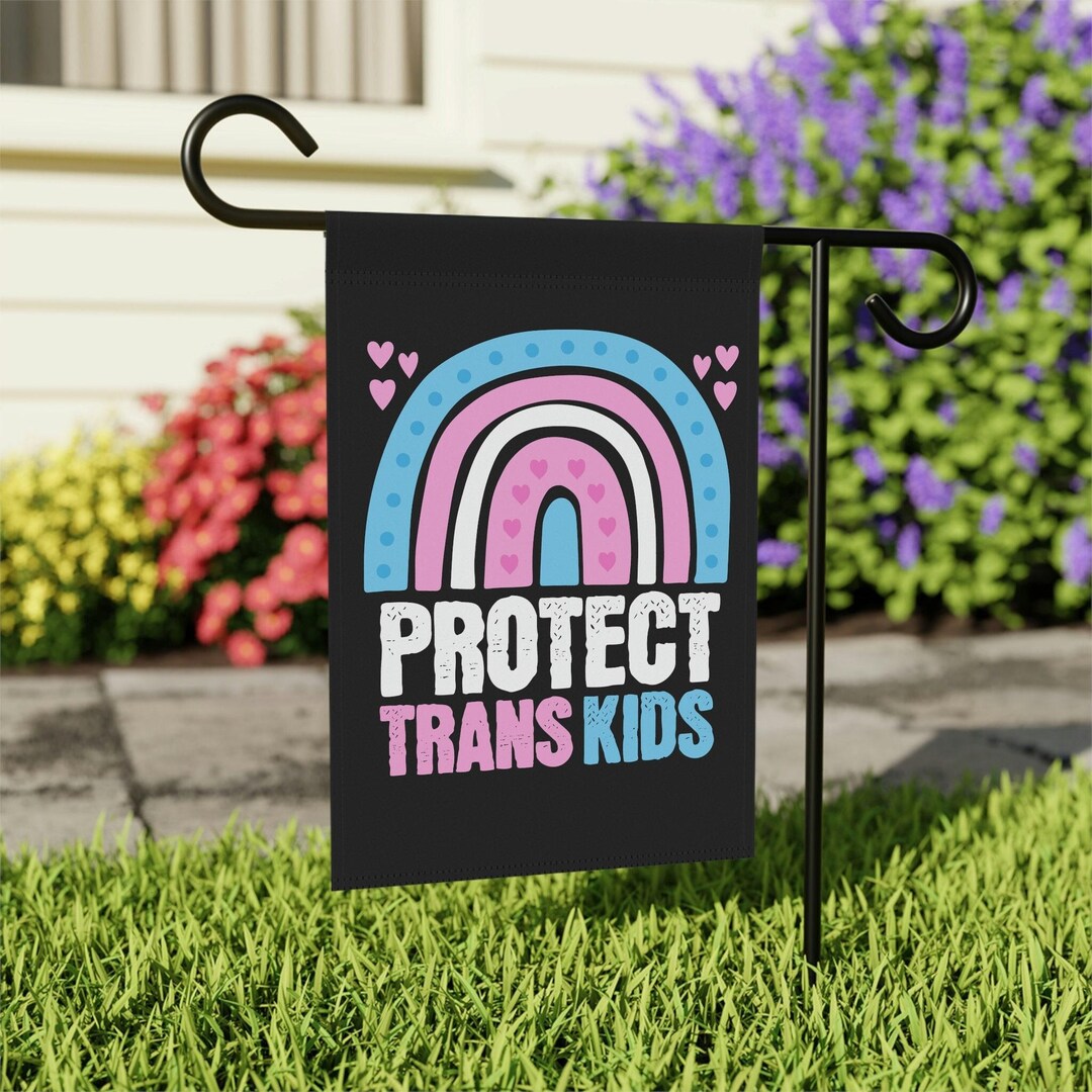 Trans Flag Protect Trans Kids Banner Trans Pride Flag Transgender House ...