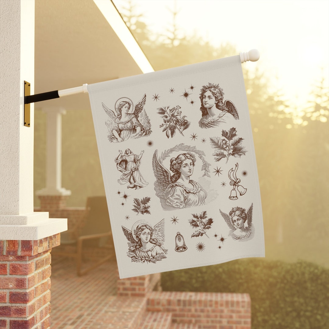 Vintage Christmas Angels Flag Religious Christmas Flag Christian ...