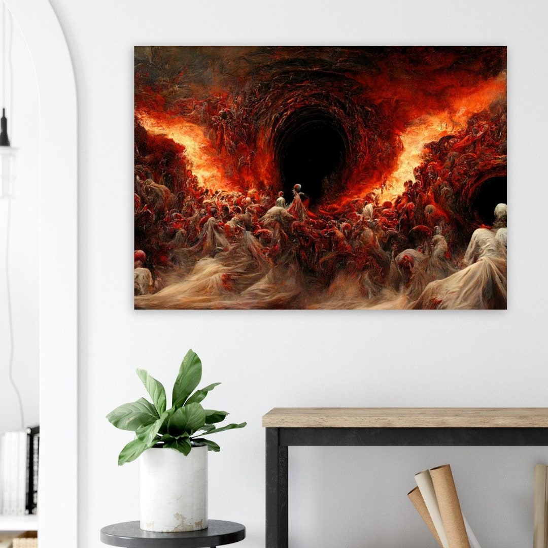 Giant Hell Poster, Cool Posters, Goth Poster, Emo Poster, Dark Poster ...