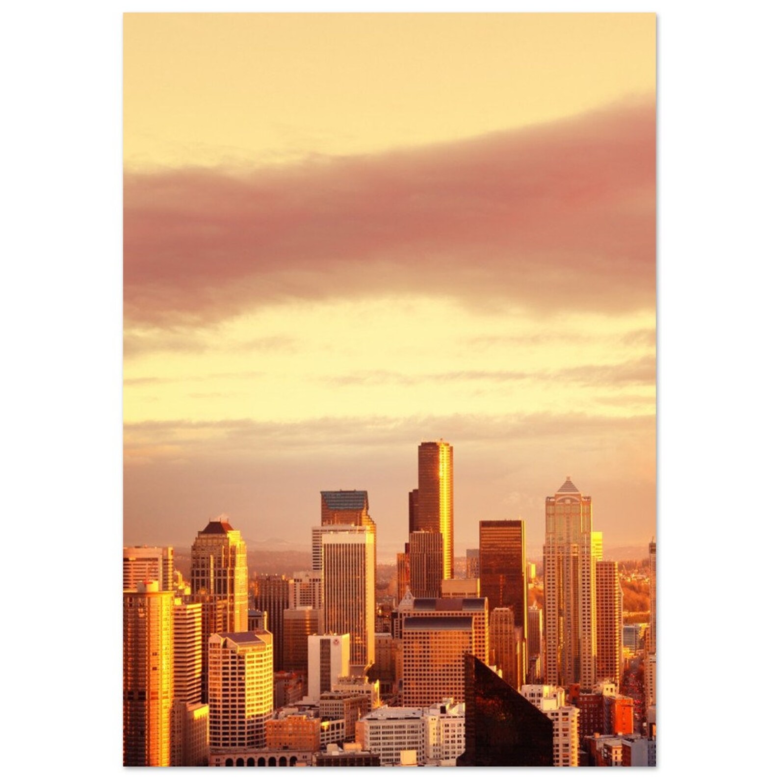 Seattle City Skyline Poster, Decor Poster, United States Poster, Poster ...