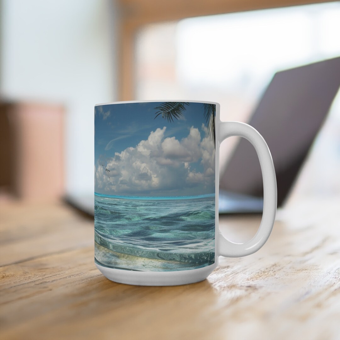 Beach Lovers Coffee Mug - Embrace the Serenity of Coastal Living ...