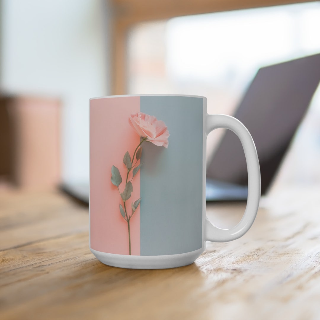 Dual-sided Peaceful Moments - Calming Wellness Mug 15oz - Colors Come ...