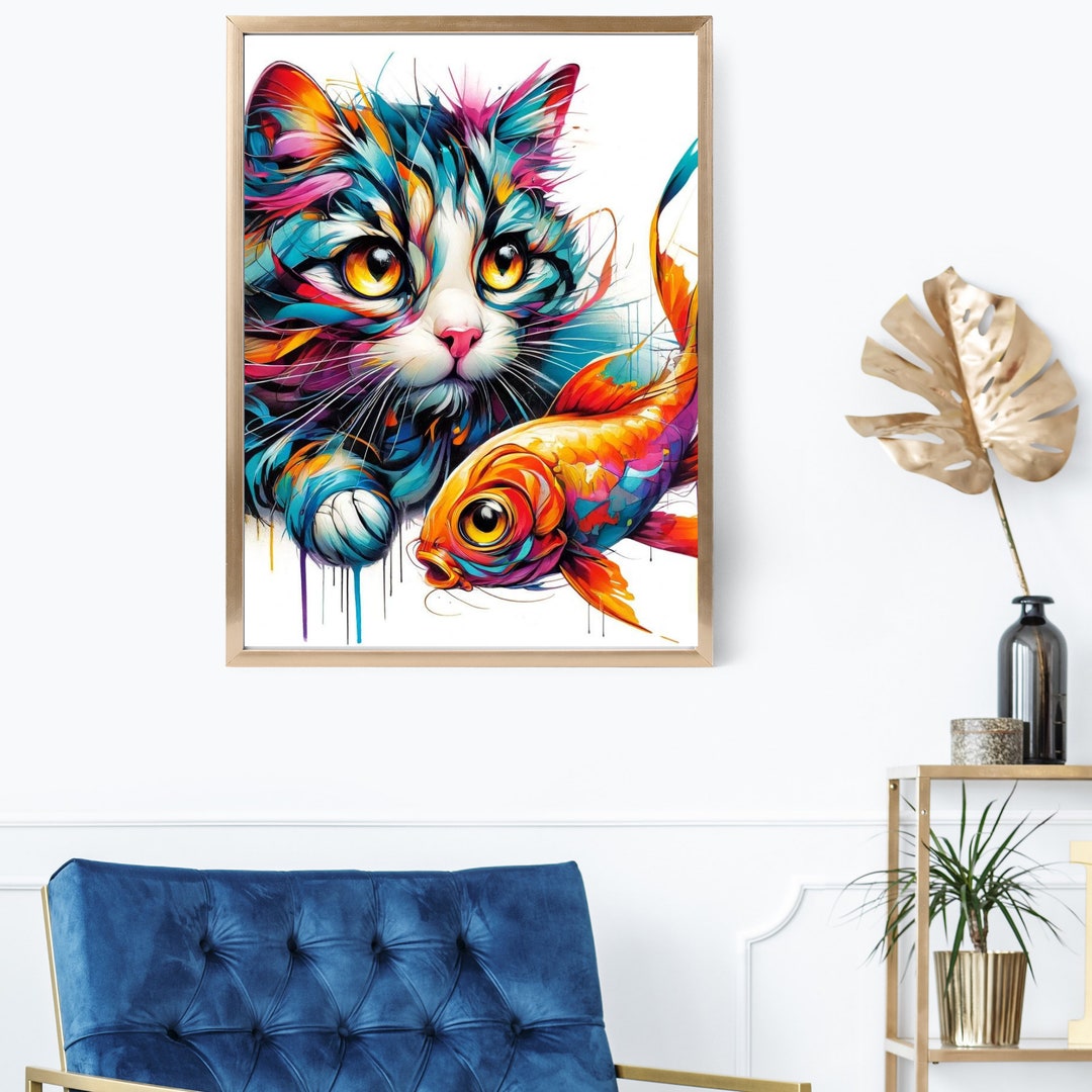 Wall Decoration Graffiti Pictures, Poster Living Room Kitchen, Modern ...