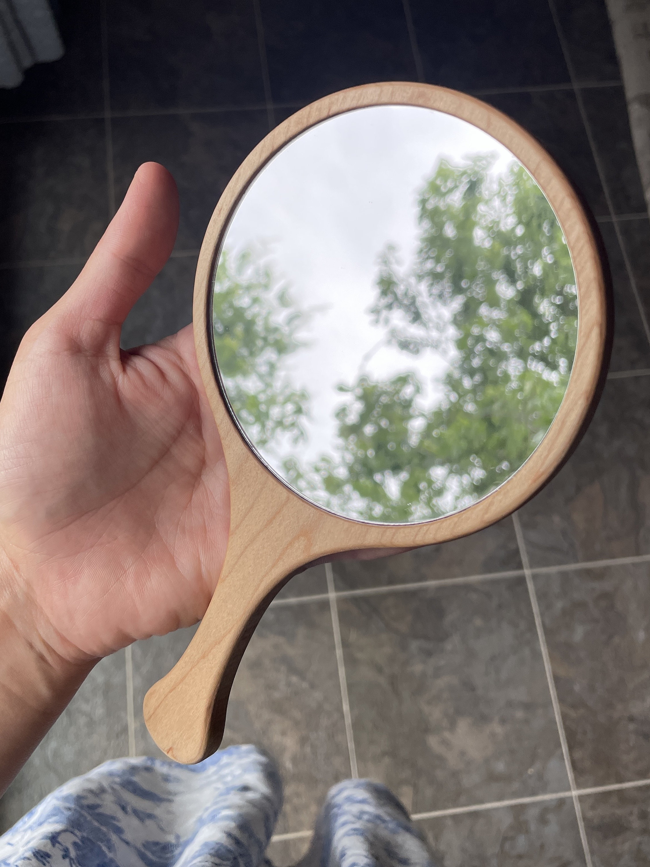 Kids Wooden Hand Mirror -shatterproof - Etsy