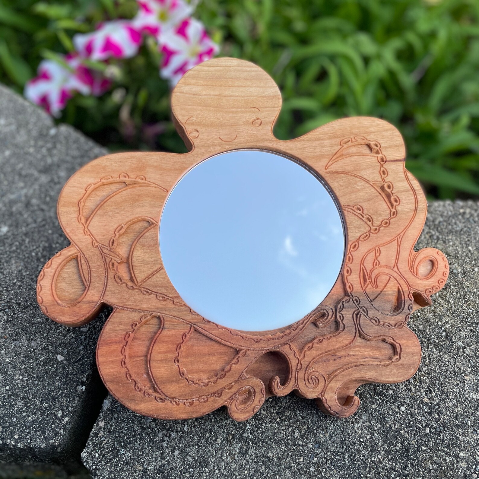 Octopus Mirror Magnet - Etsy