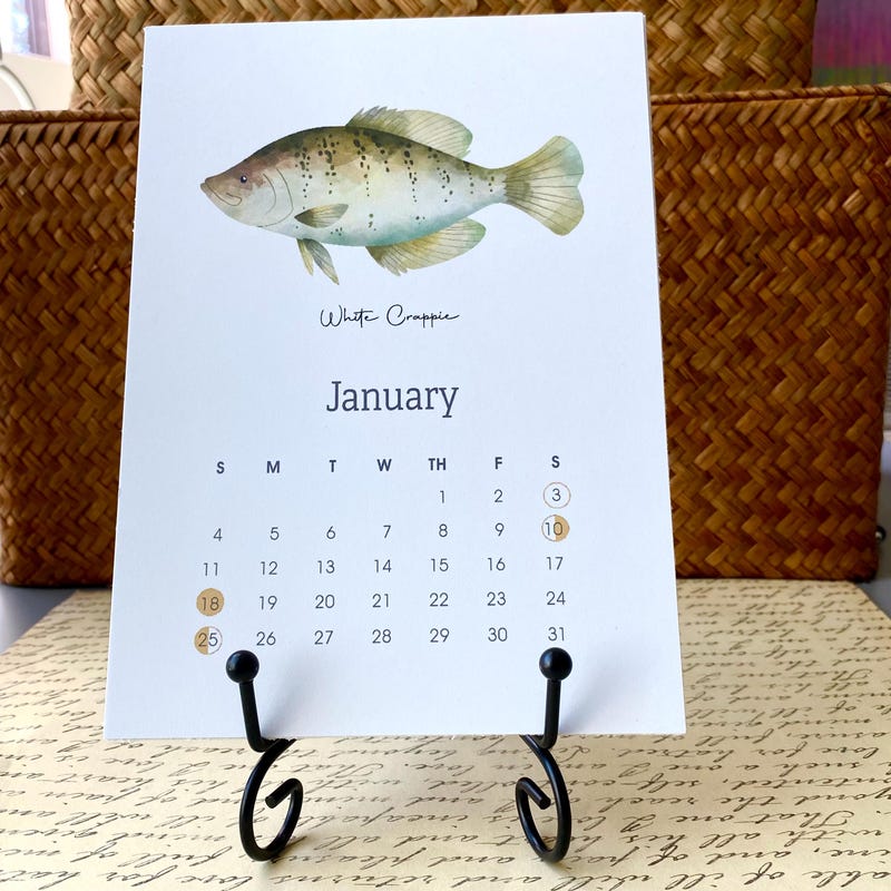 Fishing Calendars 2026 - Etsy