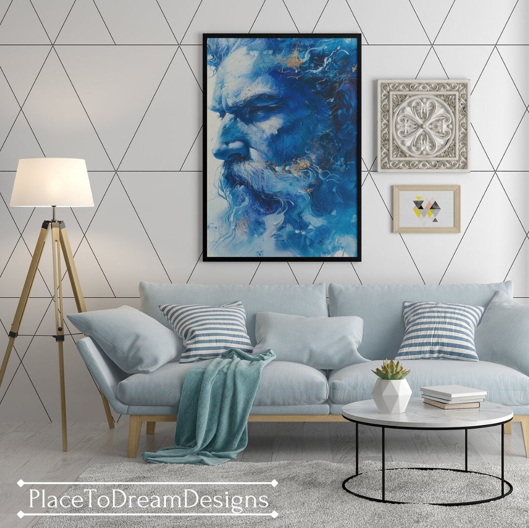 Majestic Greek God Zeus Downloadable Digital Mythology Printable Stoic ...