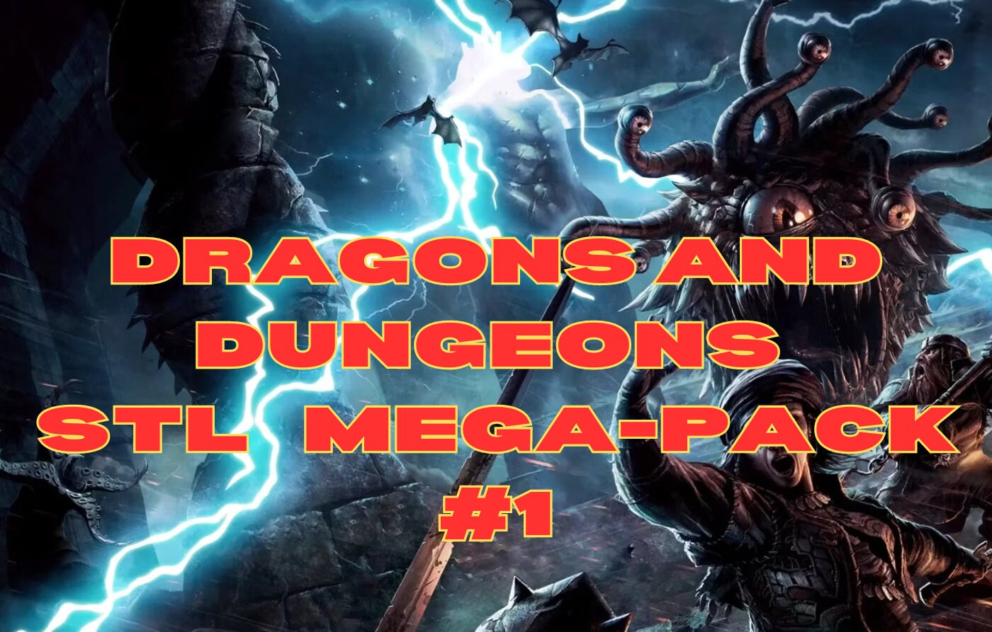 Dragons and Dungeons Adventure Game Pack #1 - Mega Pack Miniatures - Etsy