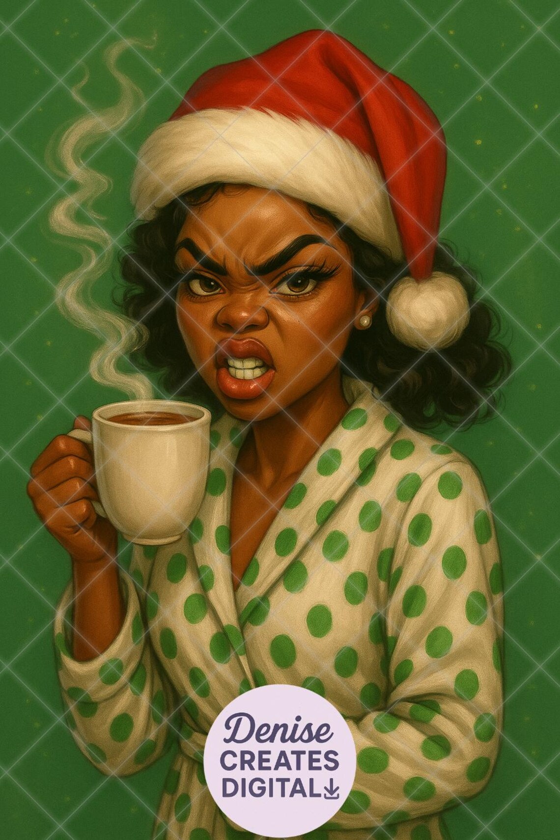 Sassy Holiday Girlies Clipart Bundle | Anti Christmas Crew | Grumpy ...