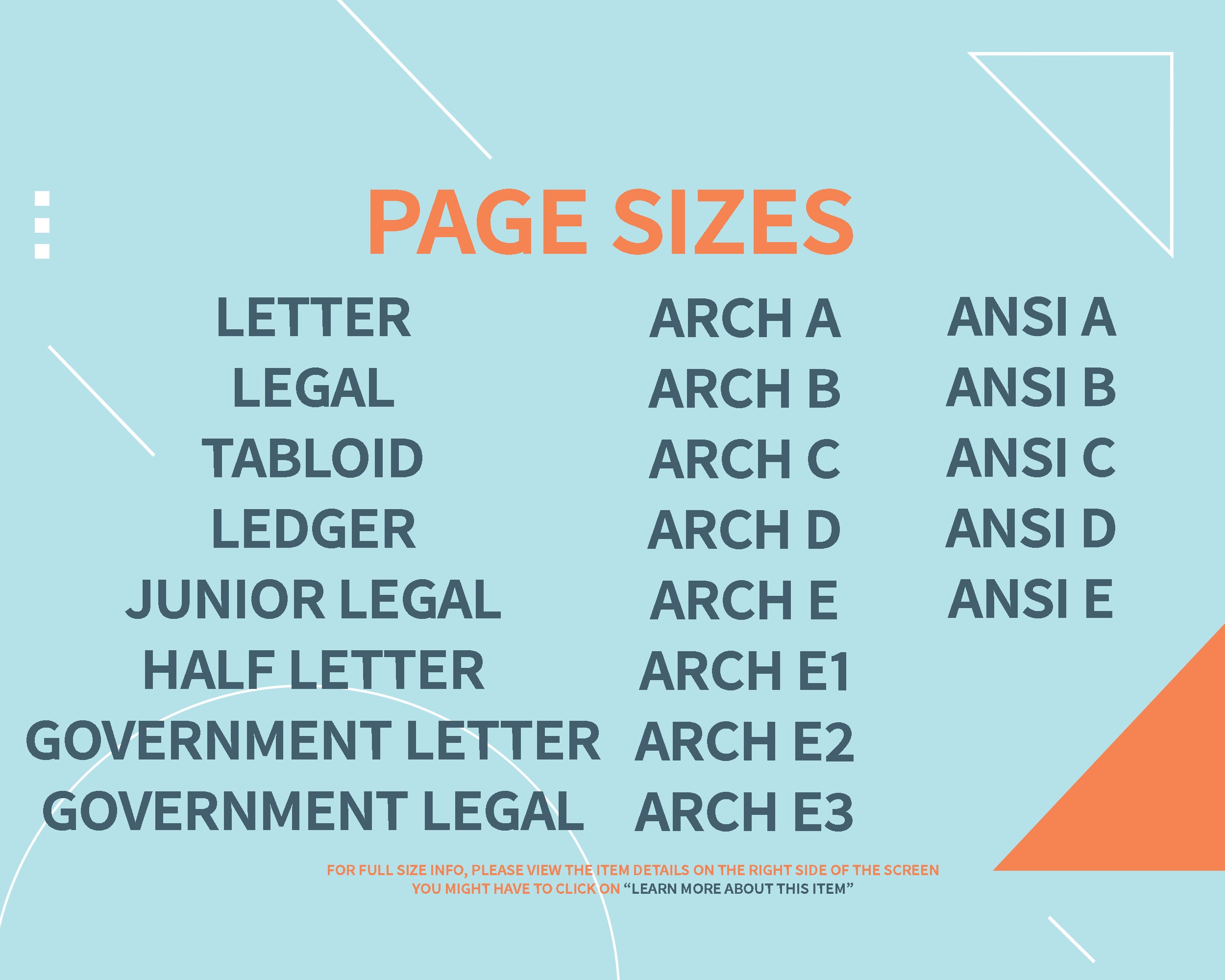 Printable Graph Paper Digital Graph Paper All US Sizes Arch Ansi Letter ...