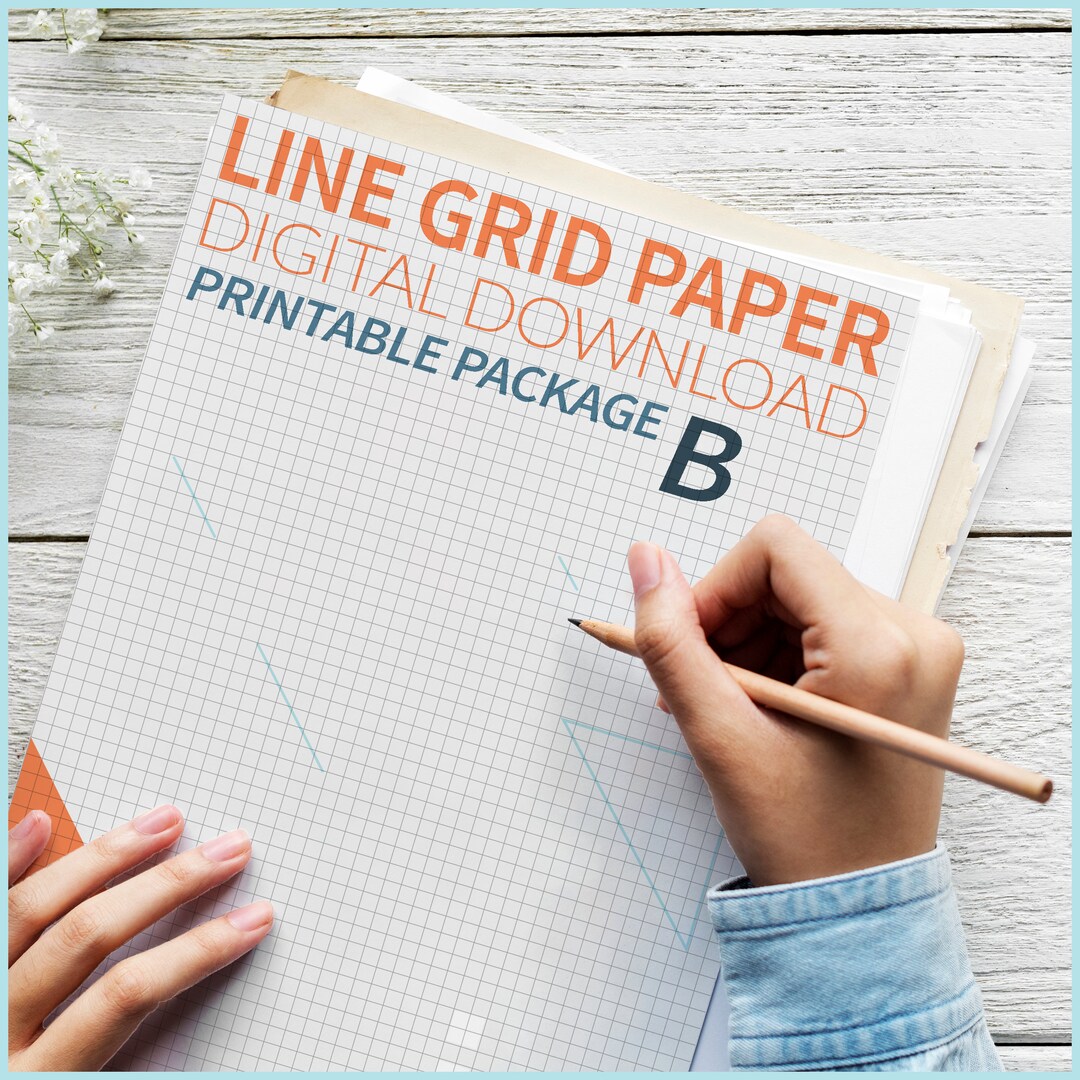 Printable Grid Paper Bundle B Digital Download Grid Paper Printable ...