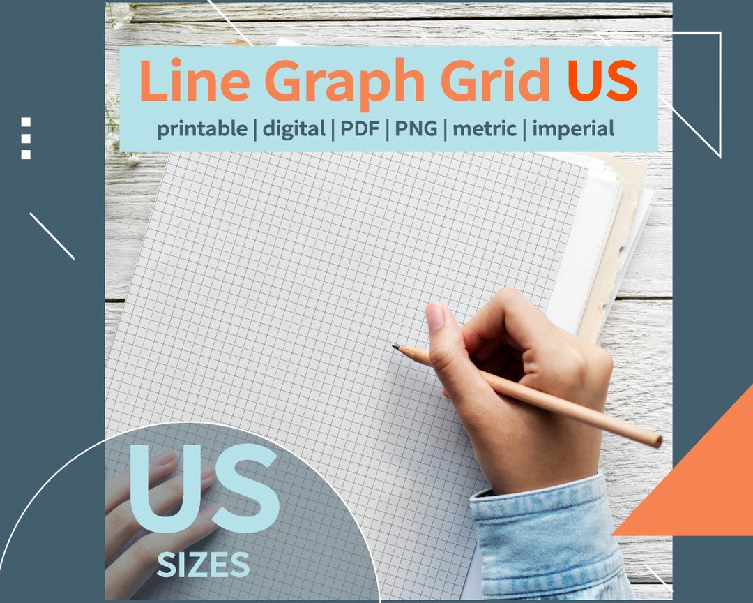Printable Graph Paper Digital Graph Paper All US Sizes Arch Ansi Letter ...