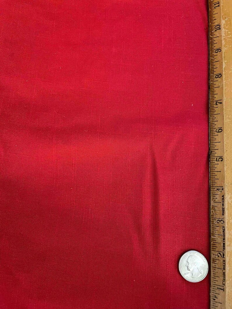 15) Cherry Red Cotton-poly Fabric ~ 44in Wide ~ 1USD per Yard! - Etsy