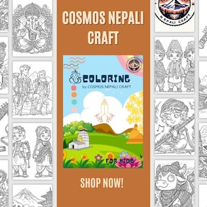 Coloring Book From Nepal for Kids, 20 Pages of Amazing Things About ...