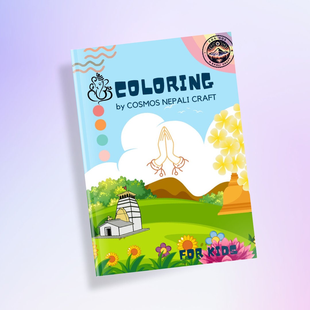 Coloring Book From Nepal for Kids, 20 Pages of Amazing Things About ...