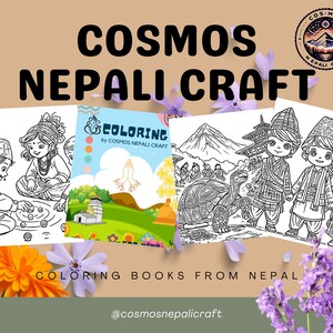 Coloring Book From Nepal for Kids, 20 Pages of Amazing Things About ...