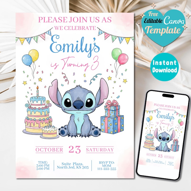 Stitch Drawing Template - Etsy