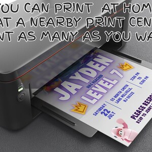 Editable Fall Guy Birthday Invitation Template | Digital Kids Party ...