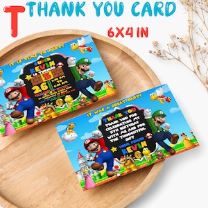Super Mario Bros Digital Birthday Invitation | Super Mario Brothers ...