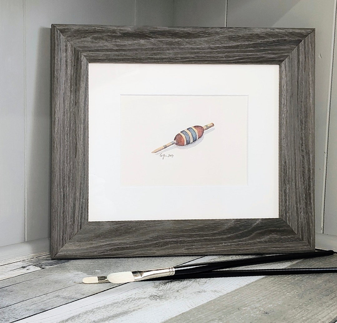Vintage Bobber: Original Framed Watercolor - Etsy