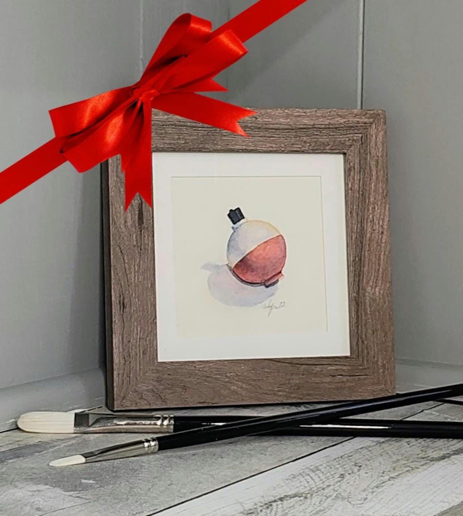Classic Modern Bobber: Original Watercolor (UNFRAMED) - Etsy