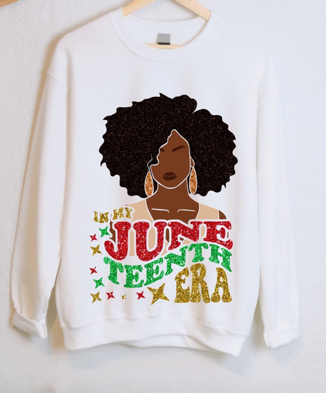 Juneteenth Sweatshirt, in My Juneteenth Era Sweatshirt, Women's ...