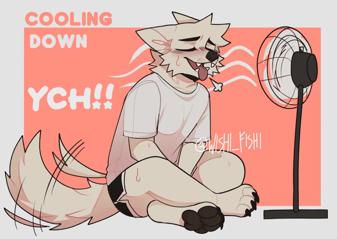 Furry Cooling Down YCH - Etsy