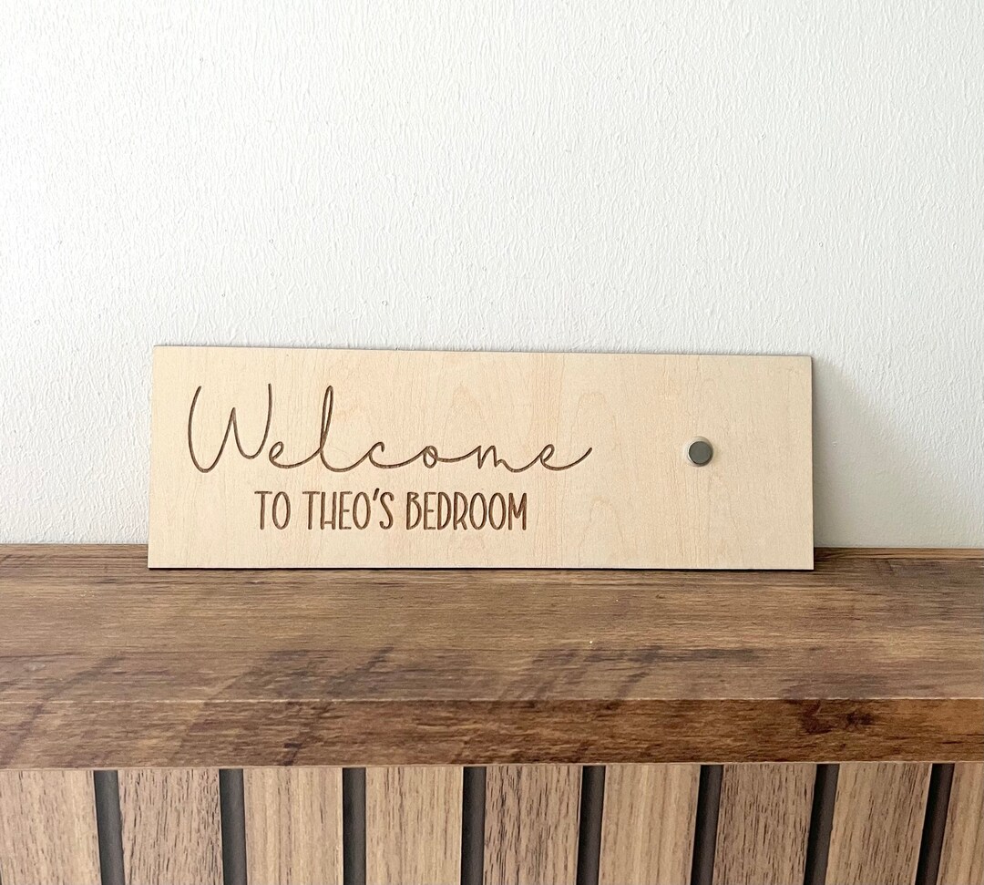 Personalised Magnetic Door Sign - Etsy