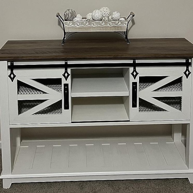 Barn Door Console - Etsy