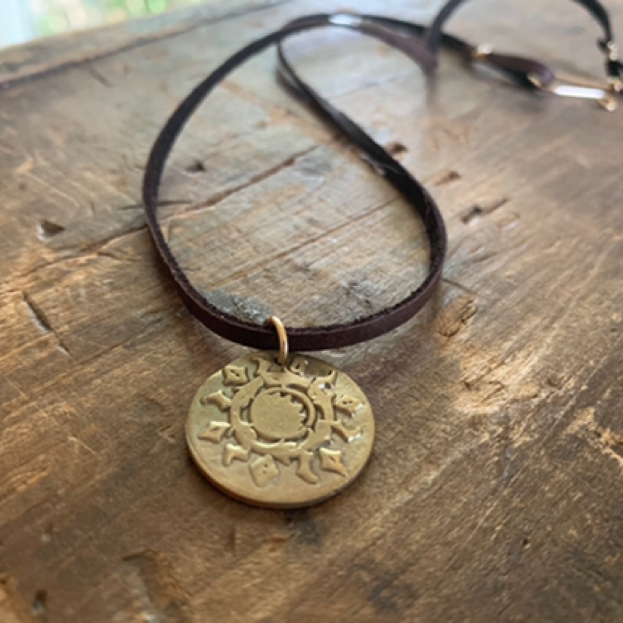 Bronze Summer Sun Seasons Necklace Bronze. 14 Kt Goldfill. | Etsy