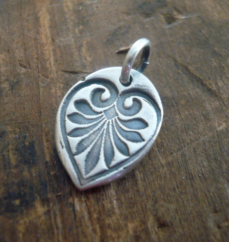 French Quarter Pendant- Handmade. Oxidized Fine Silver. Design Your Own ...