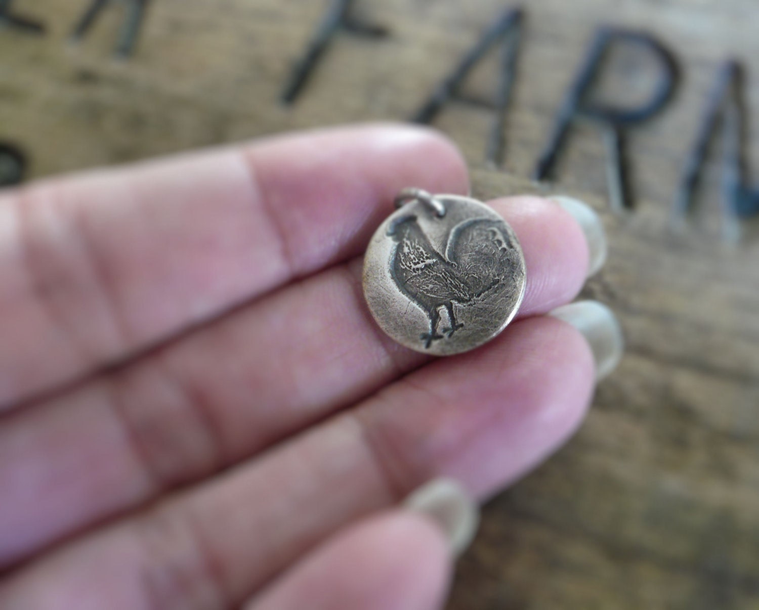 Good Morning Pendant- Handmade. Oxidized Fine Silver. Design Your Own ...