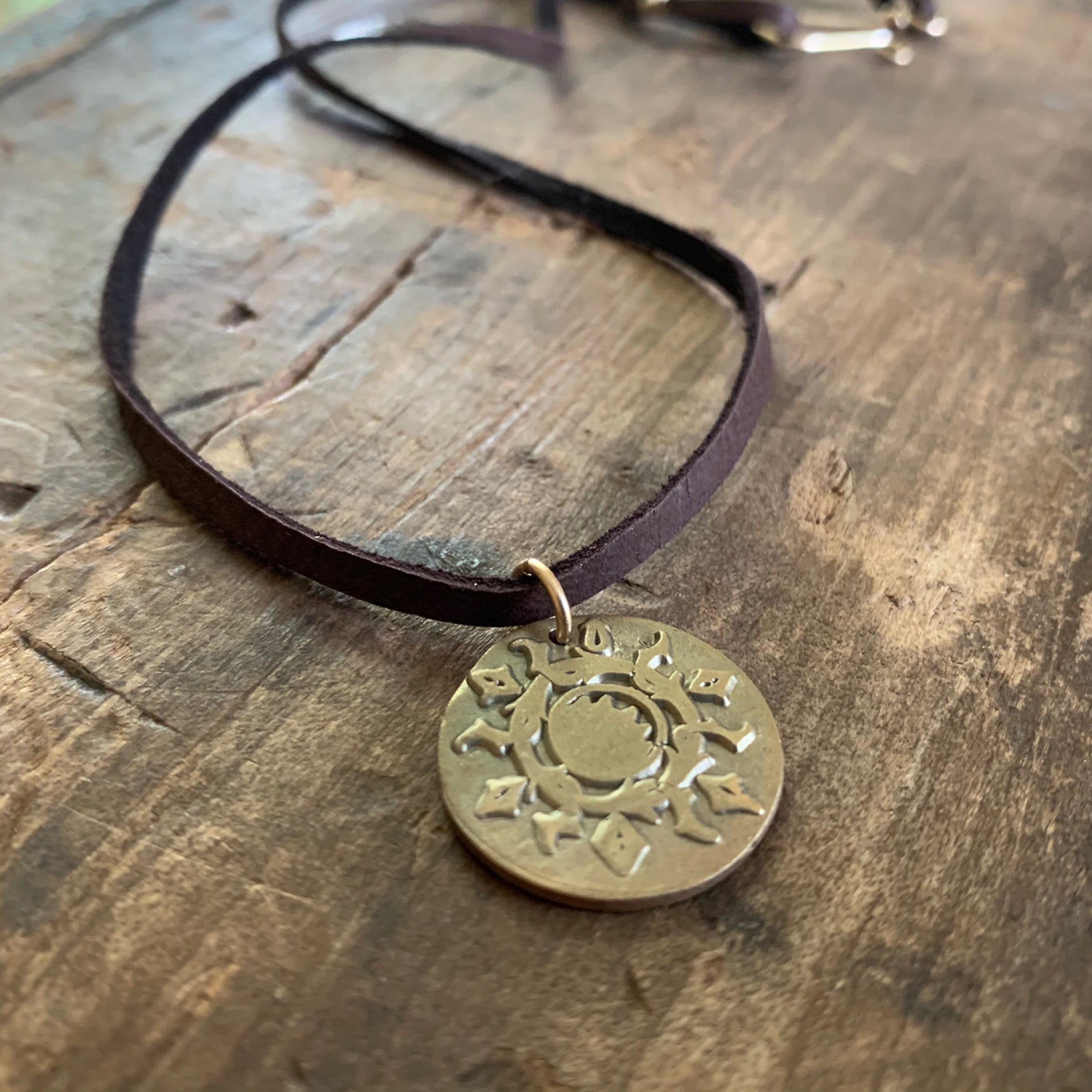Bronze Summer Sun Seasons Necklace Bronze. 14 Kt Goldfill. | Etsy