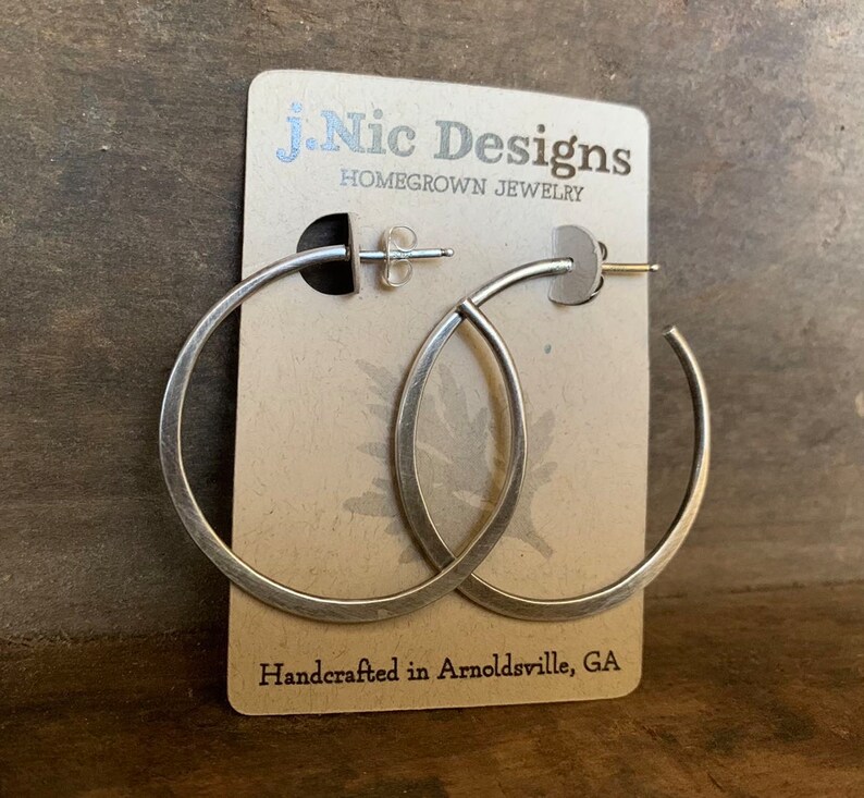 Thick Gauge Every Day Hoops With Post Choice of 7 Sizes/ 4 - Etsy