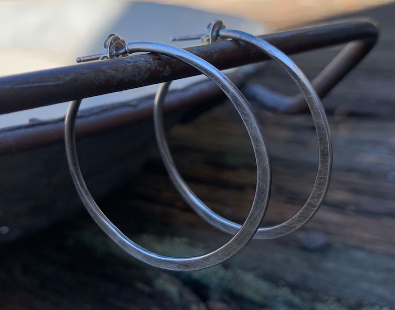 Thick Gauge Every Day Hoops With Post Choice of 7 Sizes/ 4 - Etsy